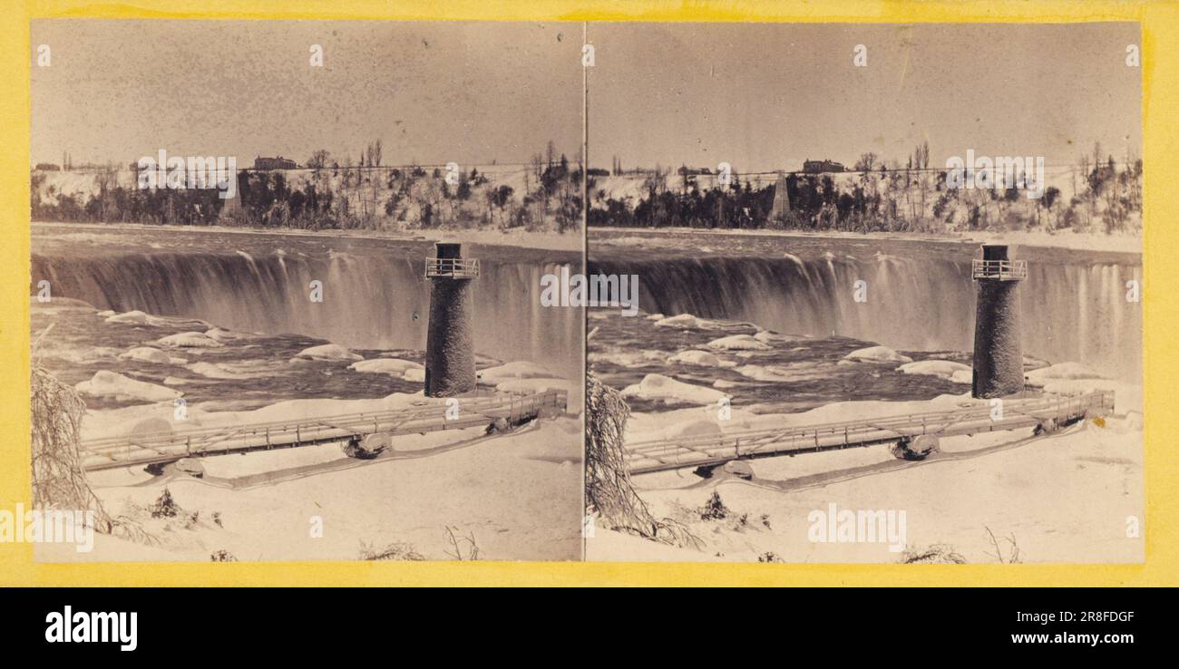 Niagara in Winter: Terrapin Tower and Horseshoe Falls 1863-1869 by E. and H. T. Anthony and Co ...