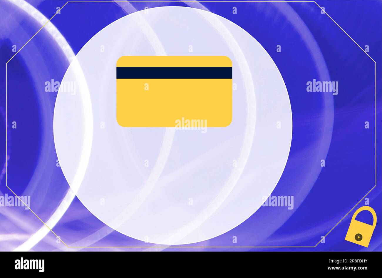A credit card for payments with lock Stock Photo - Alamy