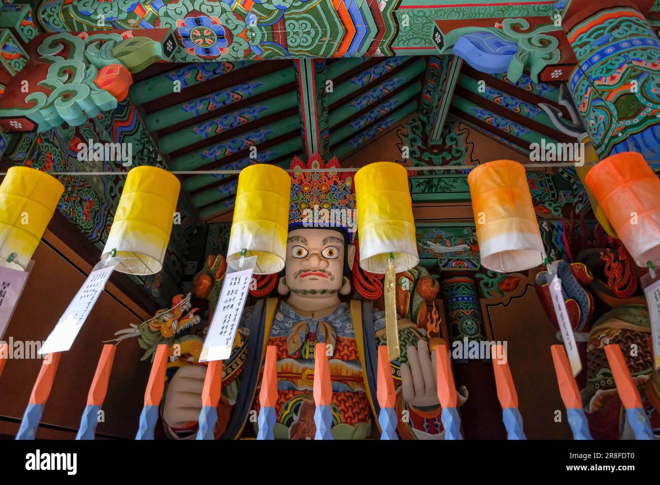 Busan, South Korea - May 30, 2023: Statue at Beomeosa Temple, it is a ...