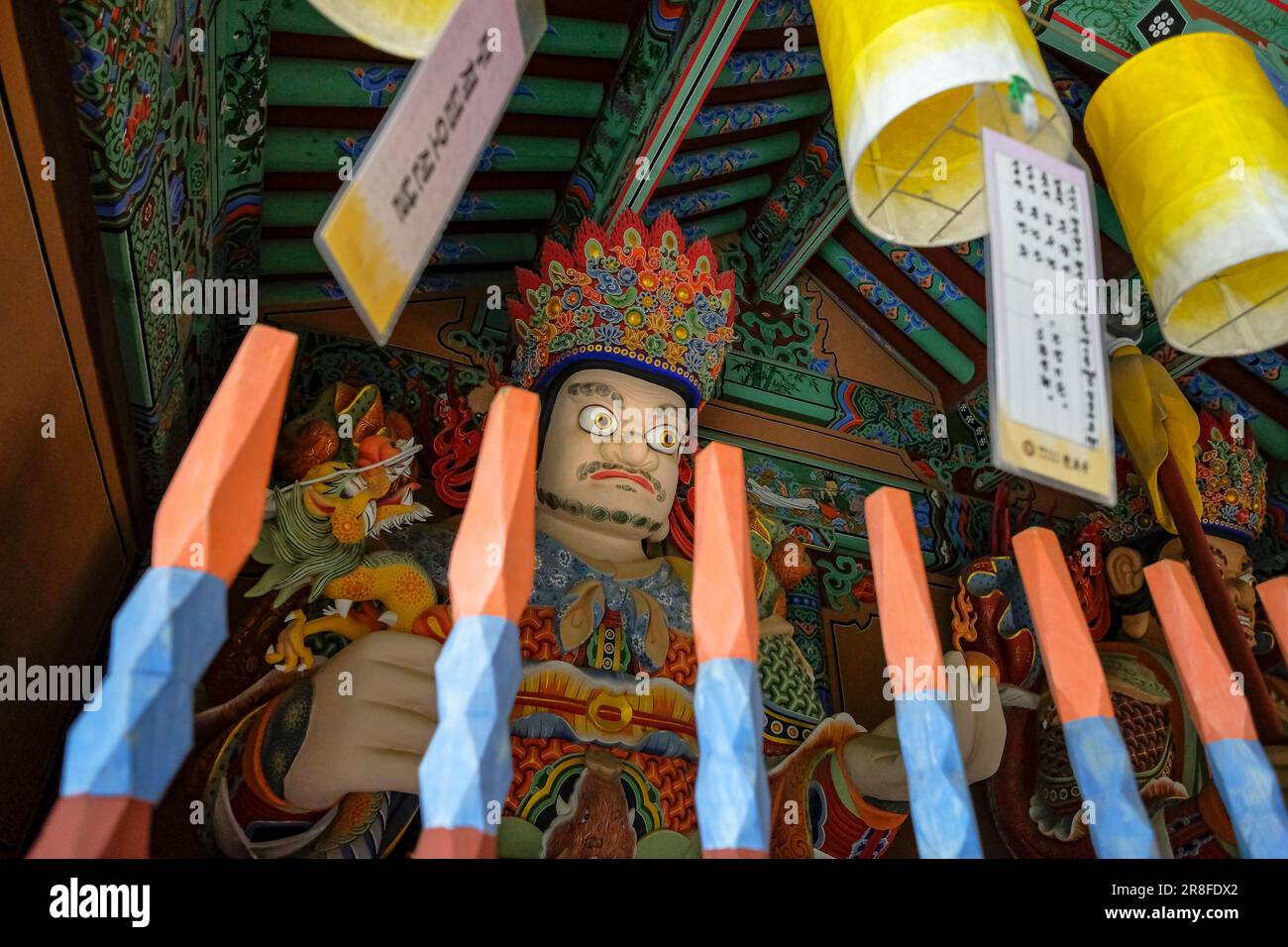 Busan, South Korea - May 30, 2023: Statue at Beomeosa Temple, it is a ...
