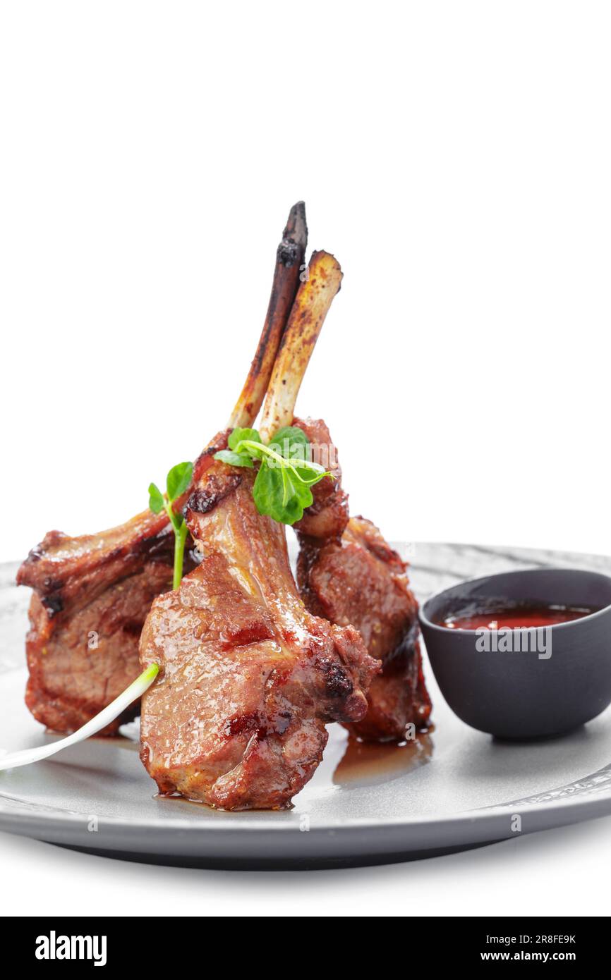Crispy lamb chops hi-res stock photography and images - Alamy