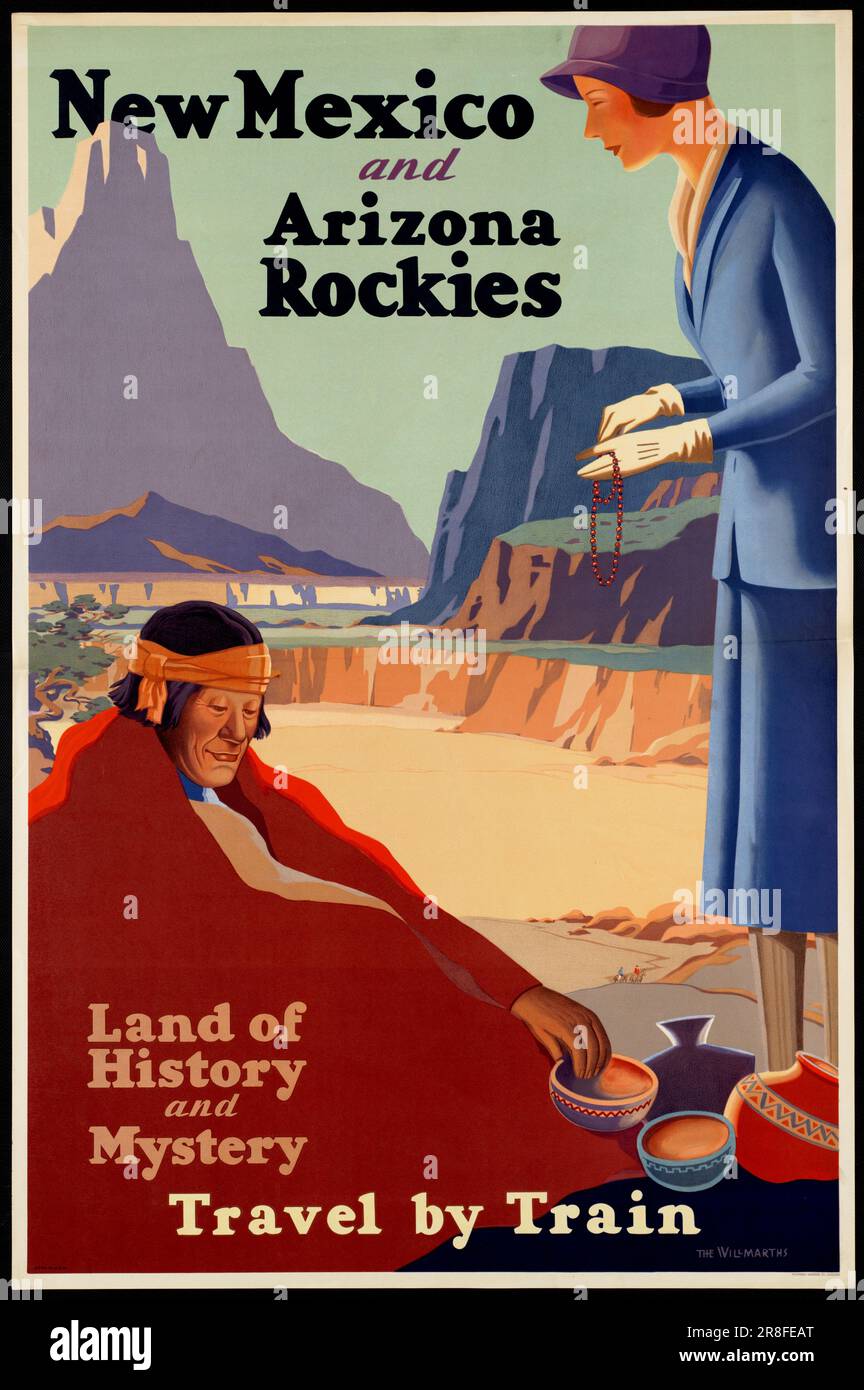 Vintage arizona travel poster hi-res stock photography and images - Alamy