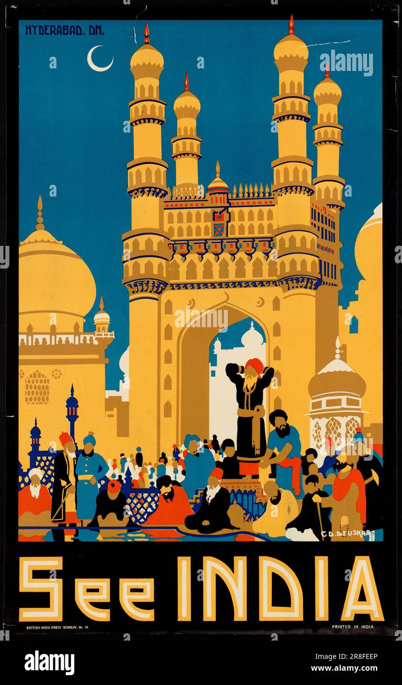 Travel poster promoting India Stock Photo - Alamy