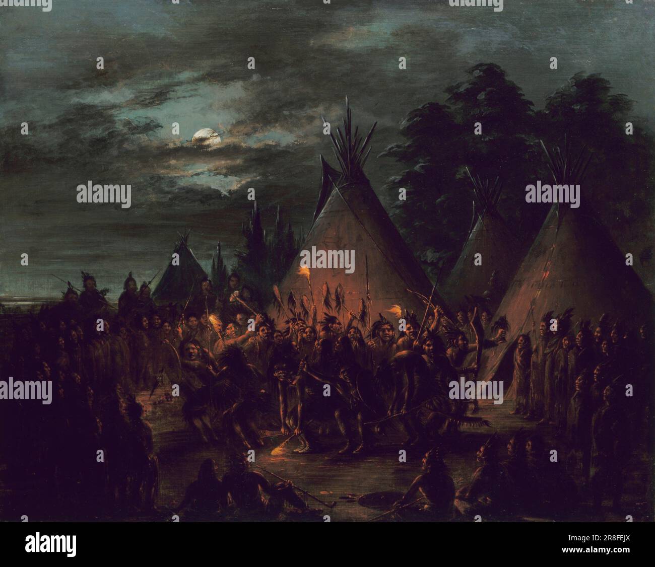 Scalp dance george catlin hi-res stock photography and images - Alamy