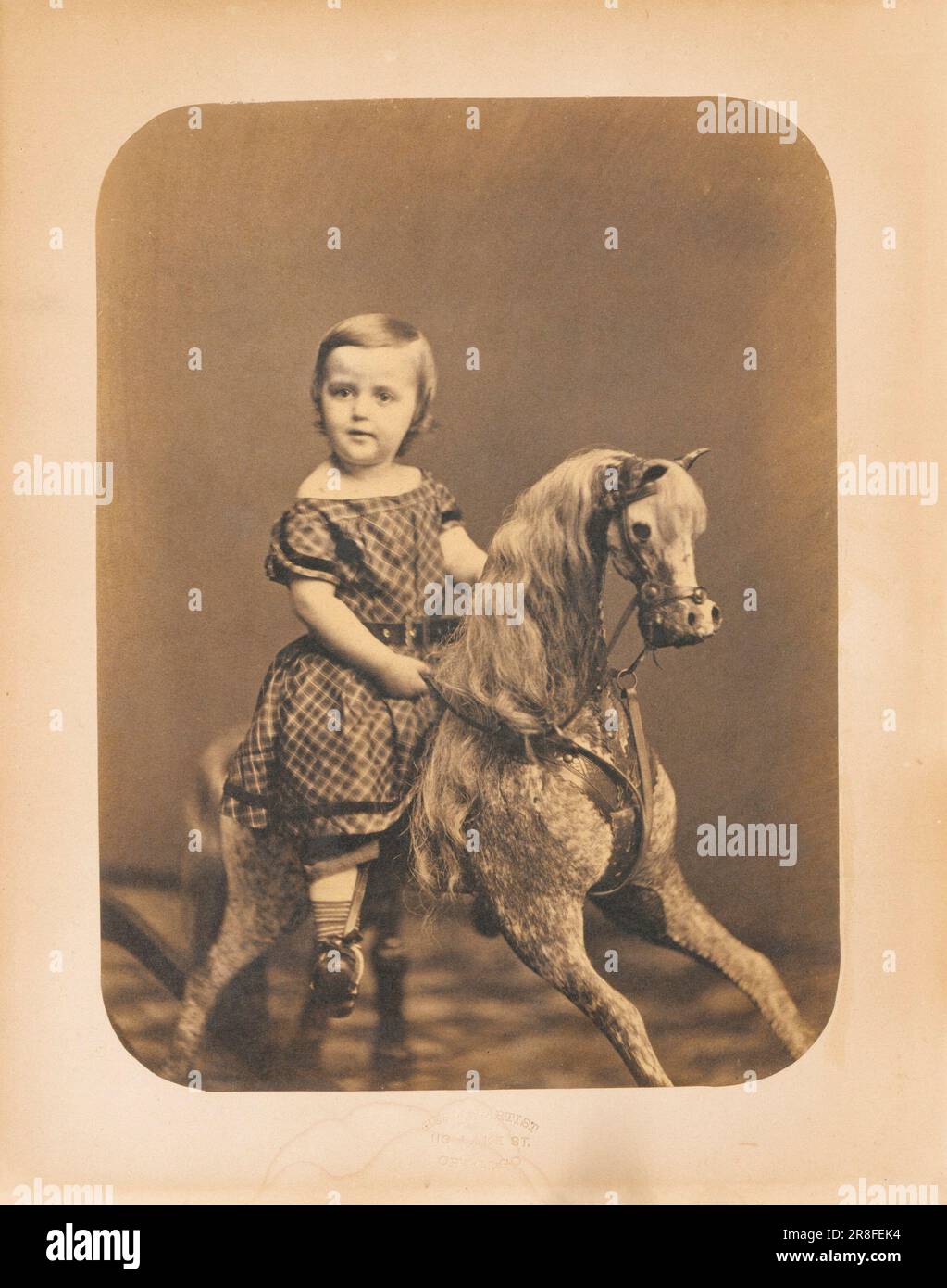Girl on a Hobby Horse ca. 1865 by Alex Hesler, born Montreal, Quebec ...