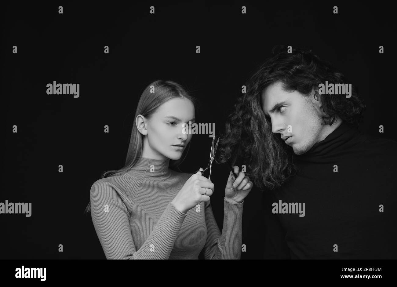 Crisis curly Black and White Stock Photos & Images - Alamy