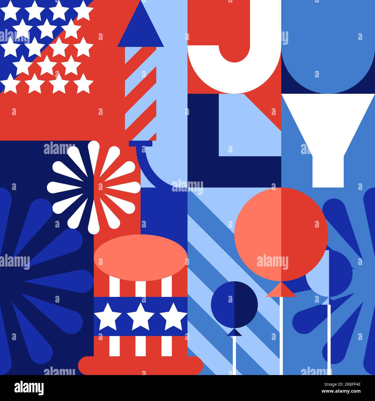 Colours of the american flag Stock Vector Images - Alamy