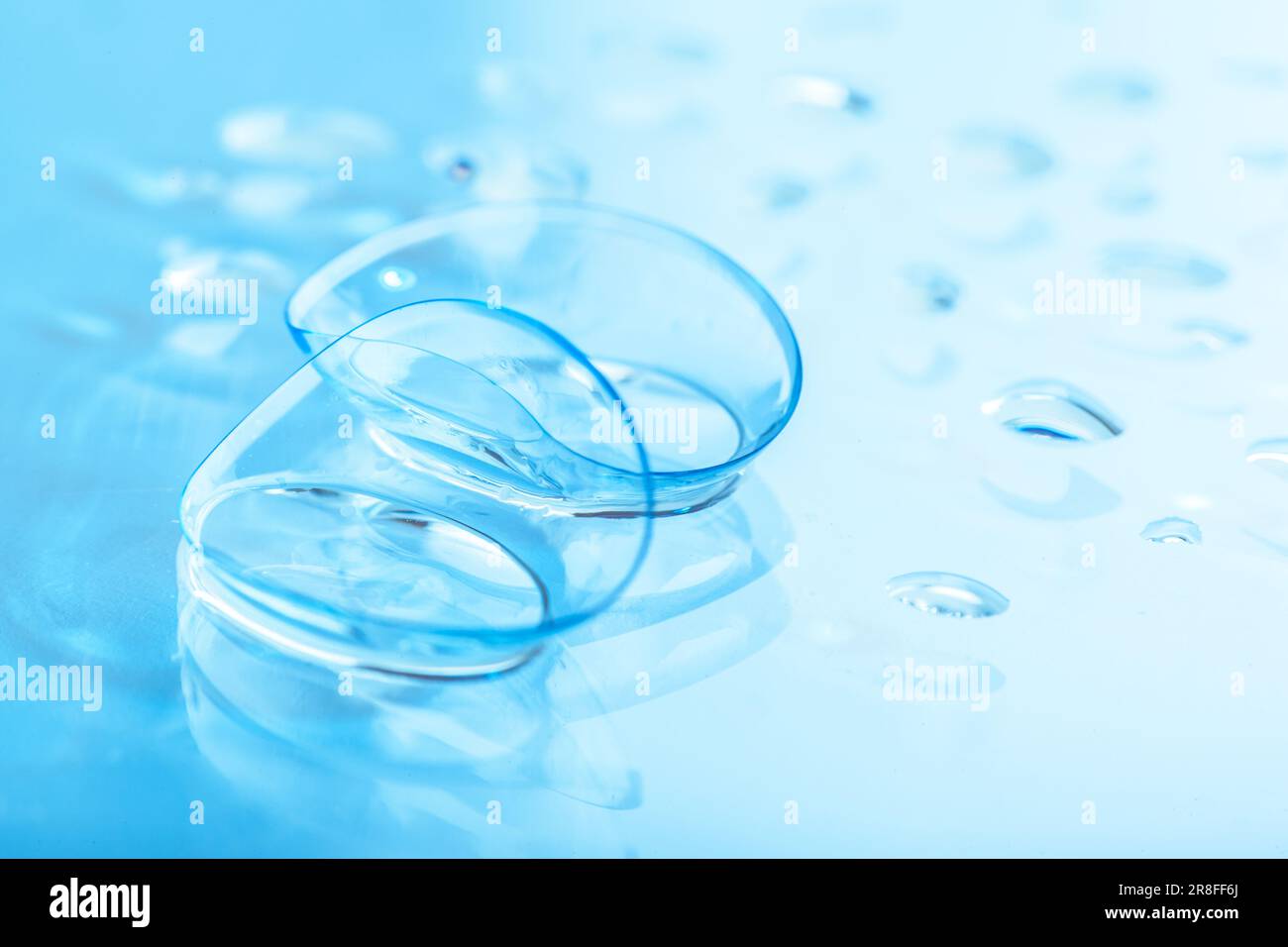 Contact lenses with water drops Stock Photo - Alamy