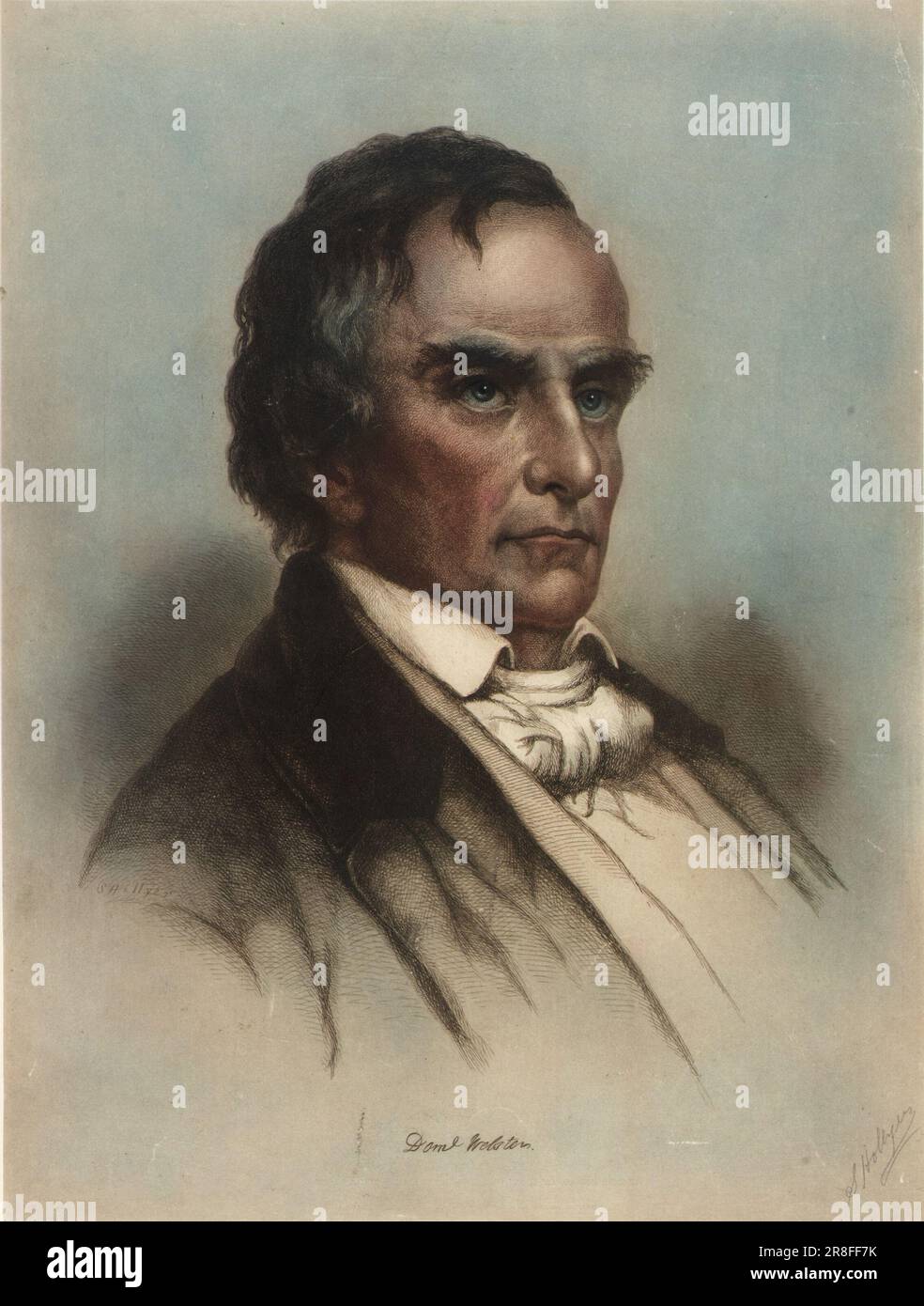 Daniel Webster n.d. by Samuel Hollyer, born London, England 1826-died ...