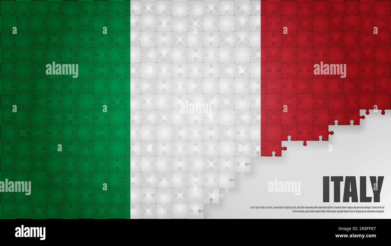 Italy jigsaw flag background. Element of impact for the use you want to ...