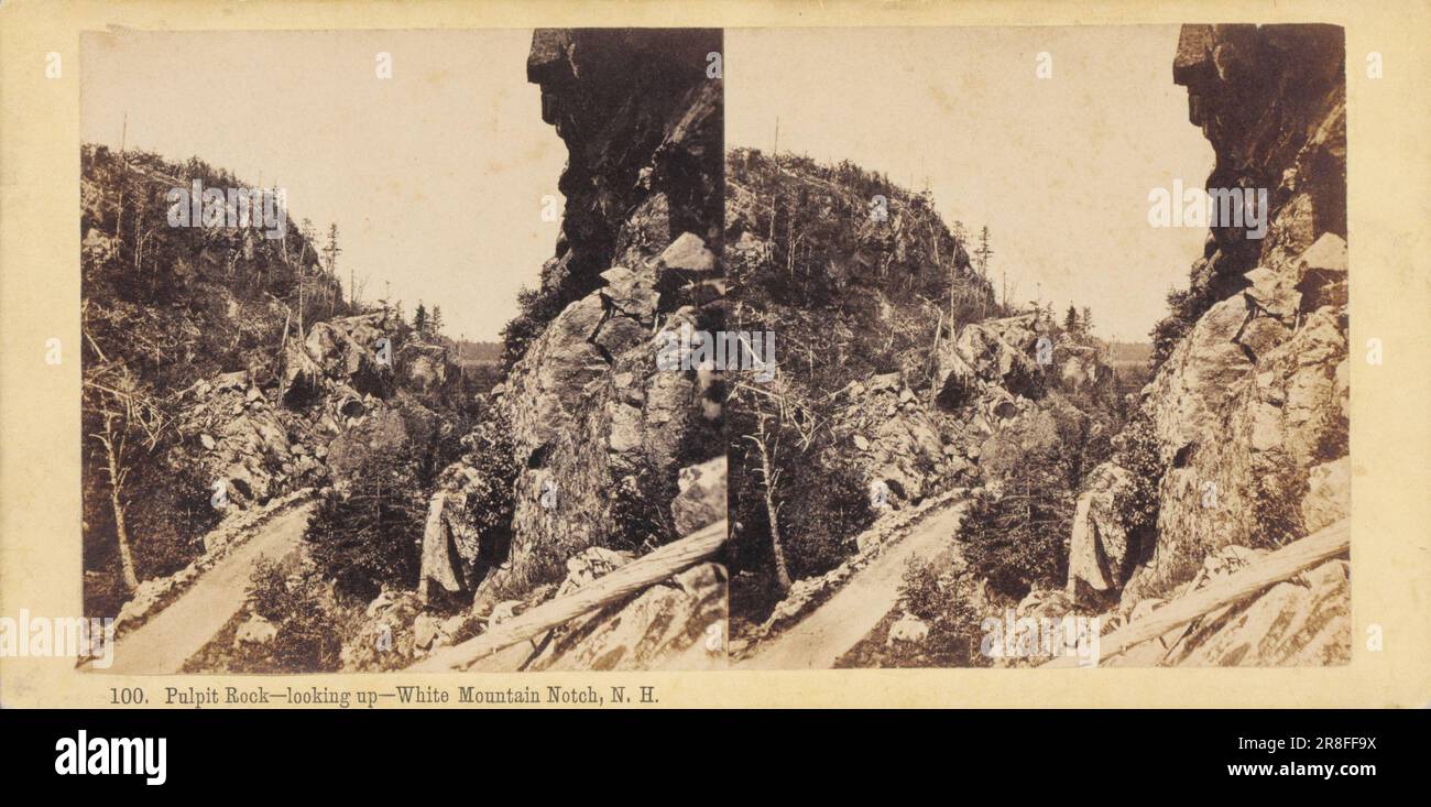 North Conway and White Mountain Scenery: Pulpit Rock--looking up--White ...