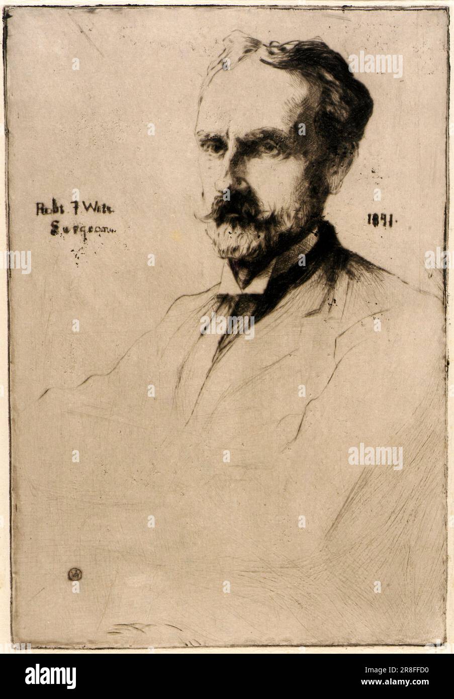 Portrait of Dr. Robert F. Weir 1891 by J. Alden Weir, born West Point ...