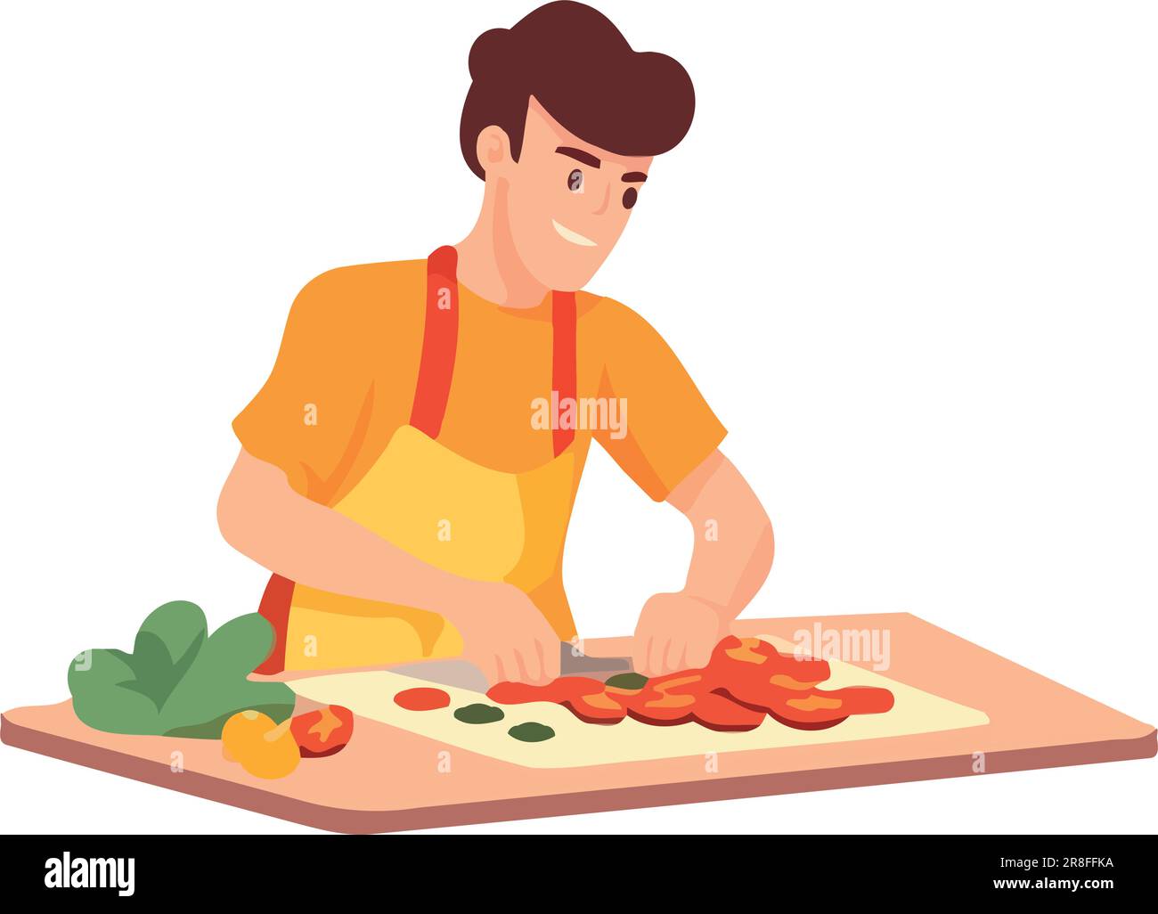 Cutting food for child Cut Out Stock Images & Pictures - Alamy