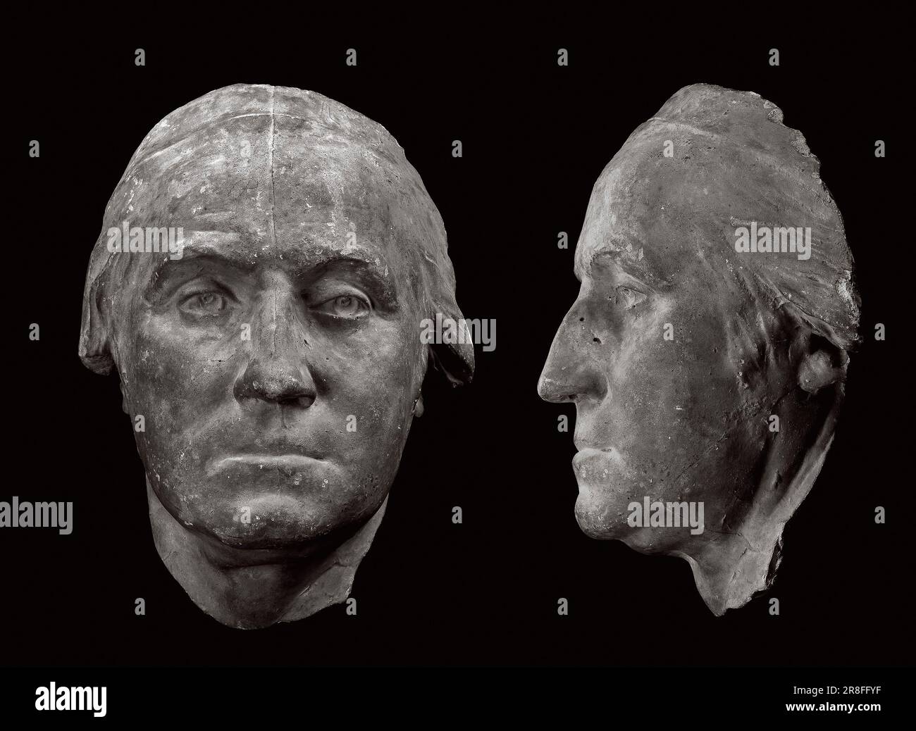 Cast of Face from Portrait of George Washington by Houdon ca. 1838-1844 ...