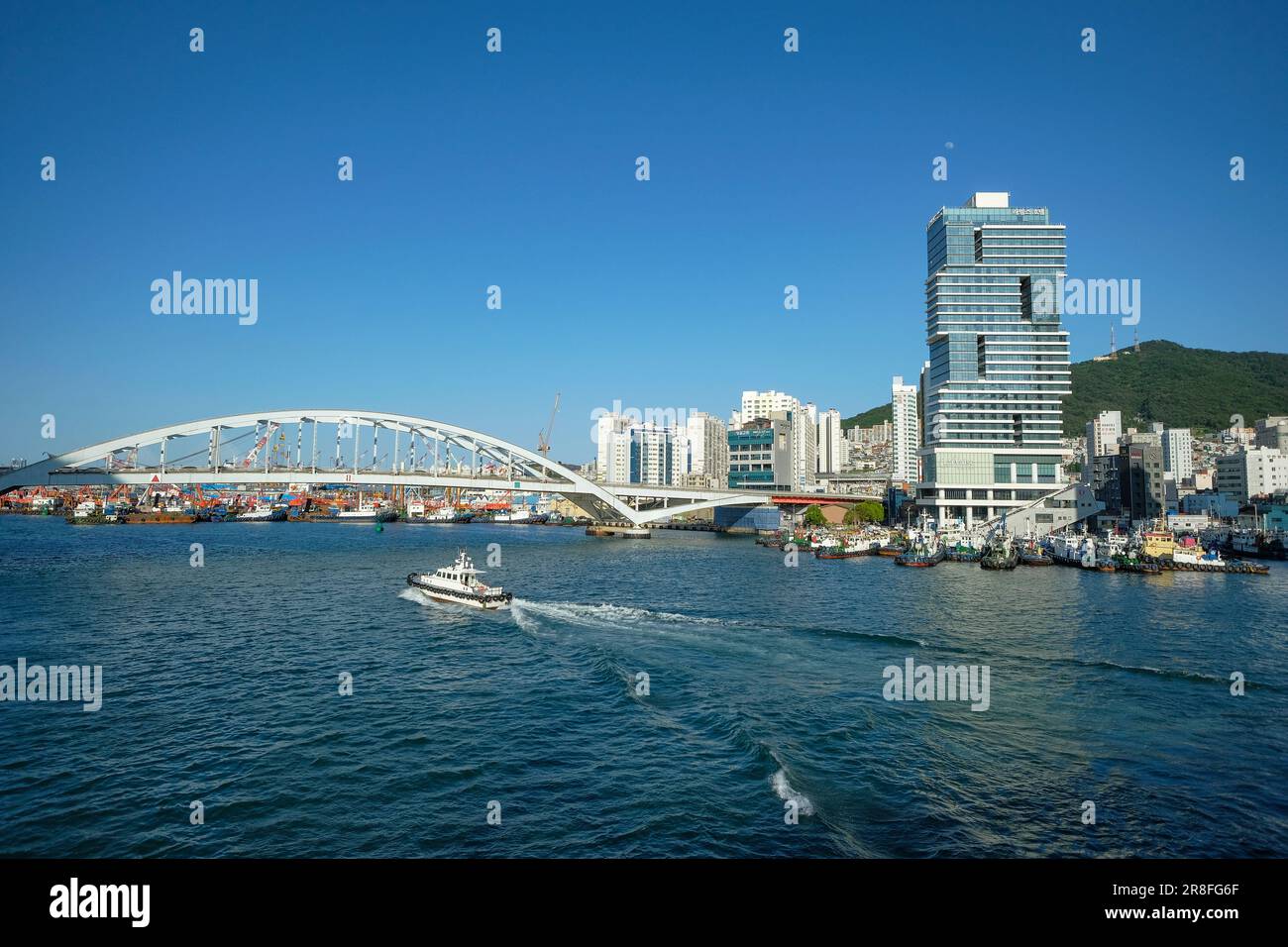 Busan, South Korea - June 1, 2023: Views of the Busan bridge in Busan ...