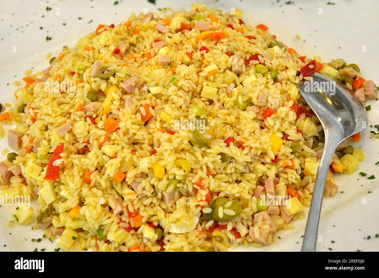 Antipasti buffet, rice Stock Photo - Alamy