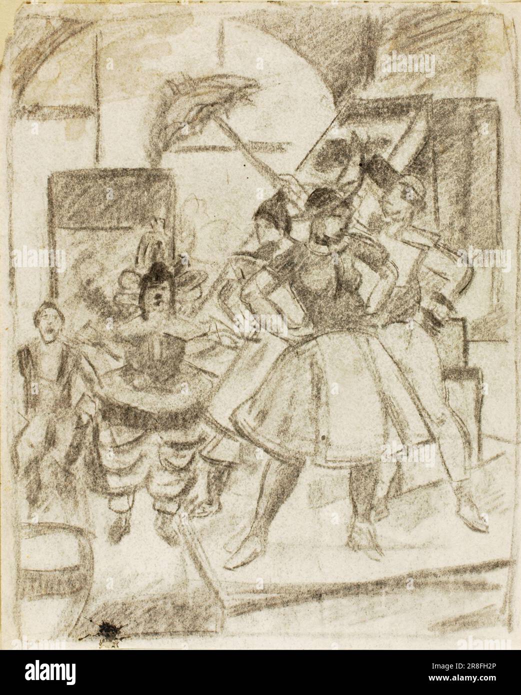 Theatrical Scene [] by Carl Newman, born Philadelphia, PA 1858-died ...