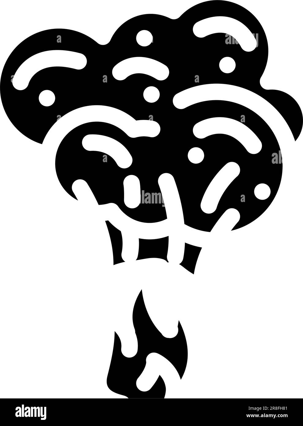 smoke smell glyph icon vector illustration Stock Vector Image & Art - Alamy