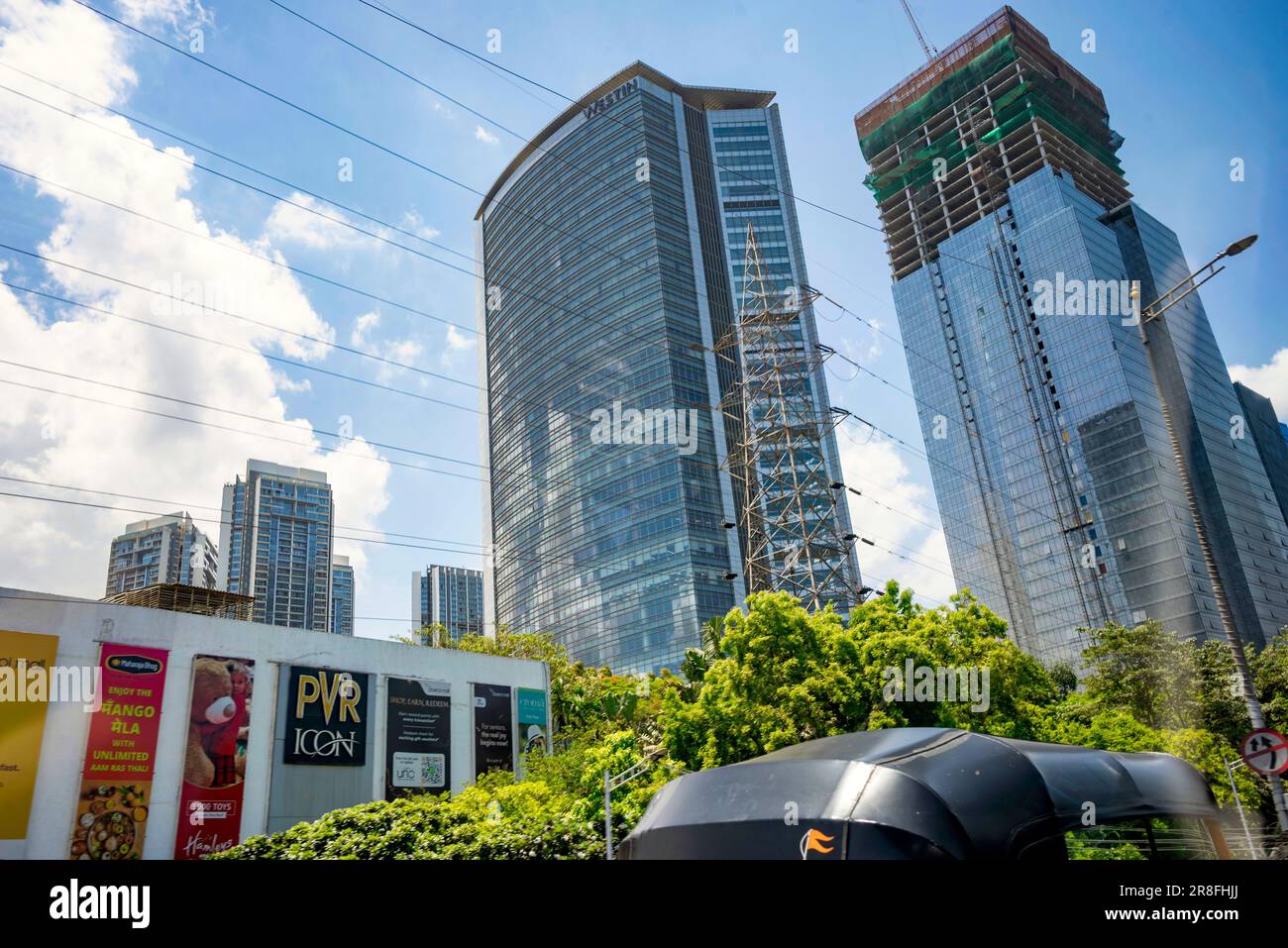 The Mumbai skyline is known for its towering skyscrapers and iconic ...
