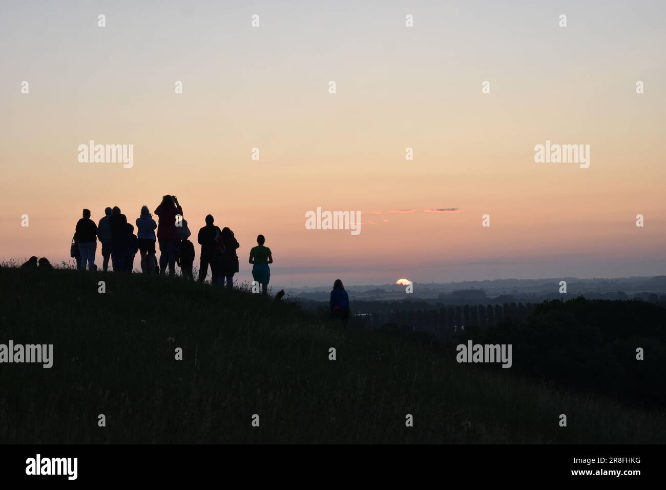 Milton Keynes, UK. 21st June, 2023. A crowd gathered to watch the ...
