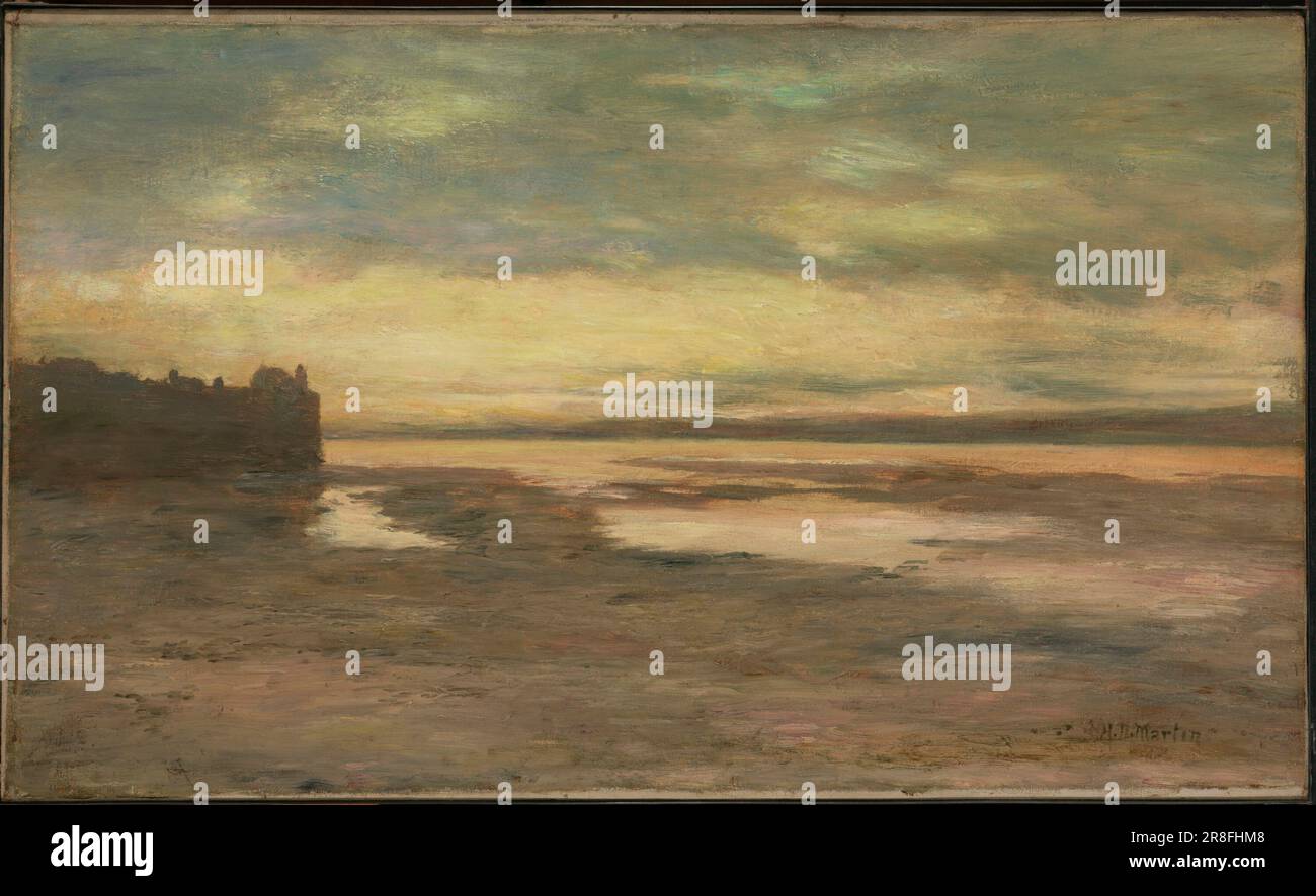 Evening on the Thames ca. 1876 by Homer Dodge Martin, born Albany, NY ...