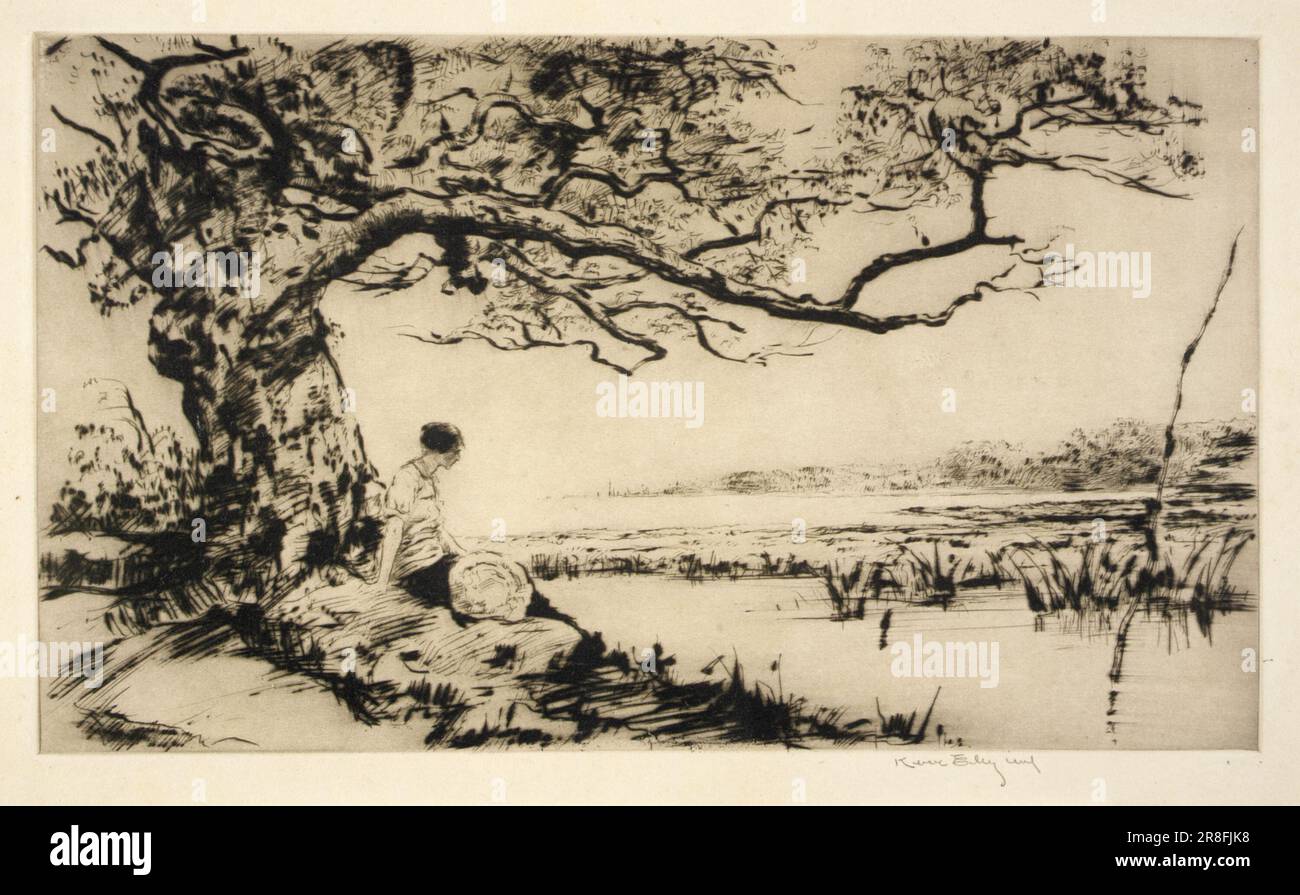 A Summer Day ca. 1920-1940 by Kerr Eby, born Tokyo, Japan 1889-died ...