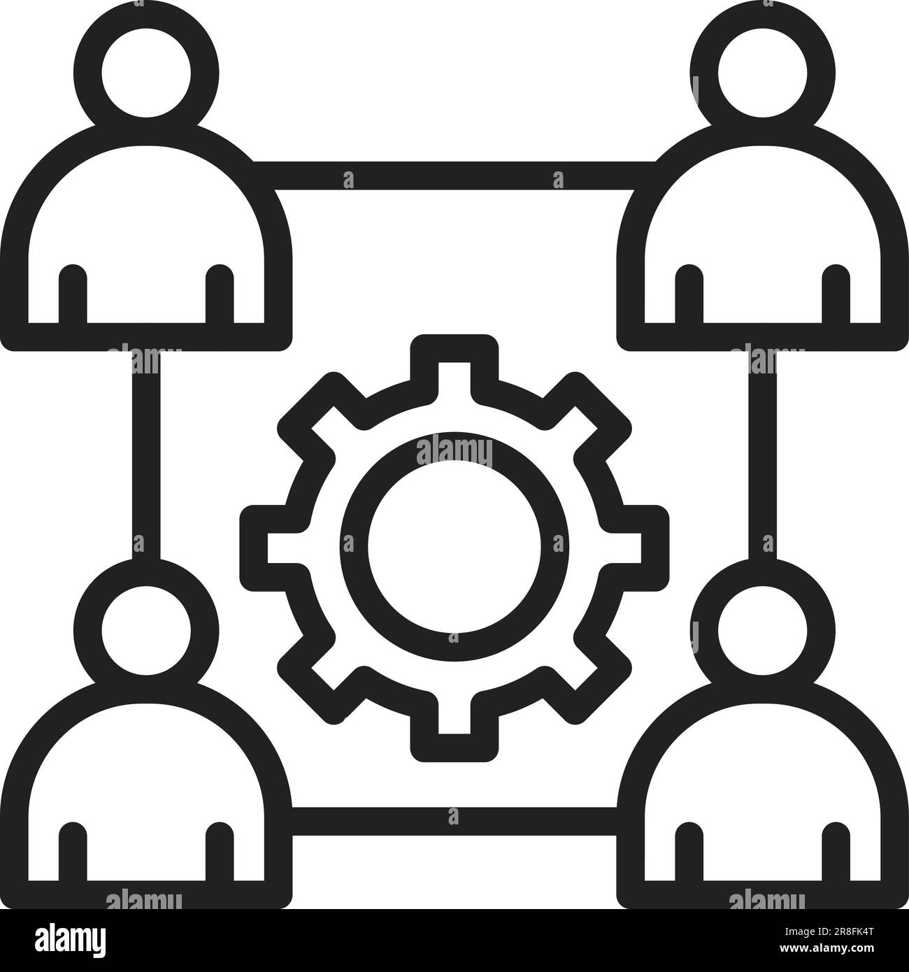 Outsource Management Icon Image Stock Vector Image & Art - Alamy