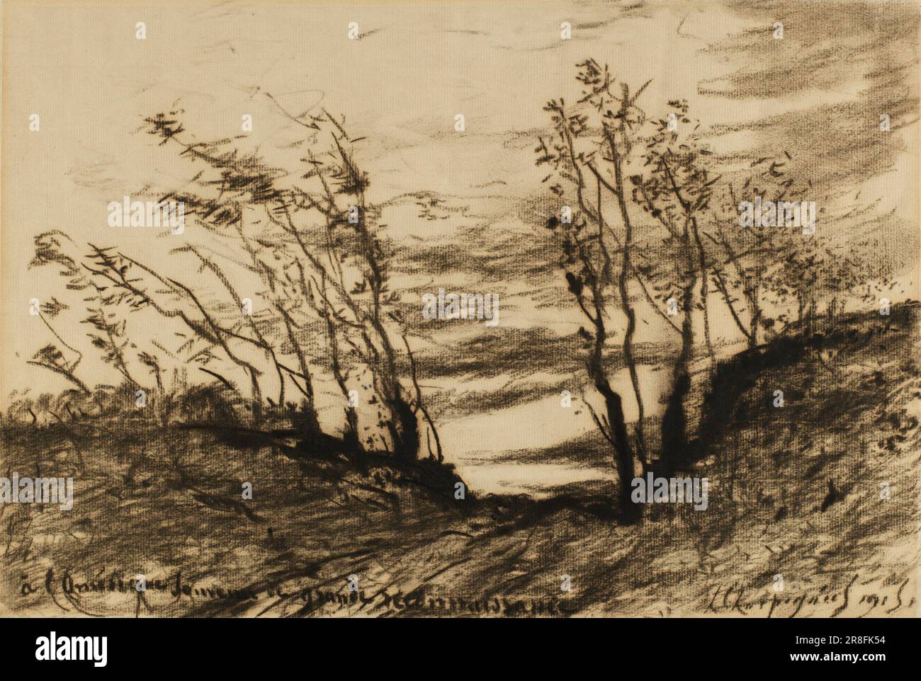 Landscape 1915 by Henri Harpignies, French, born Valenciennes, France ...