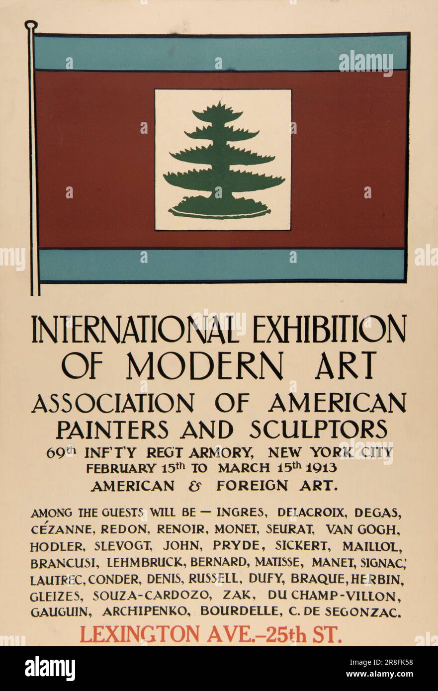 Poster from the Armory Show ca. 1913 by Unidentified Stock Photo - Alamy