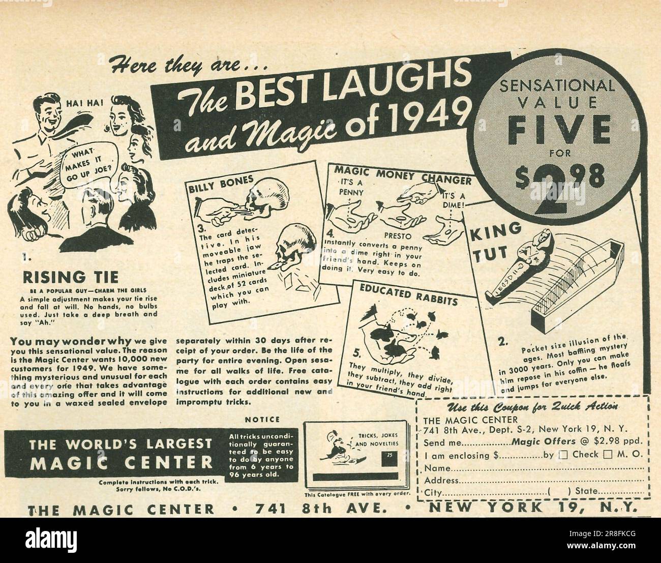 Best laughs and magic of 1949 - Magic Center New York tricks. Magic ...
