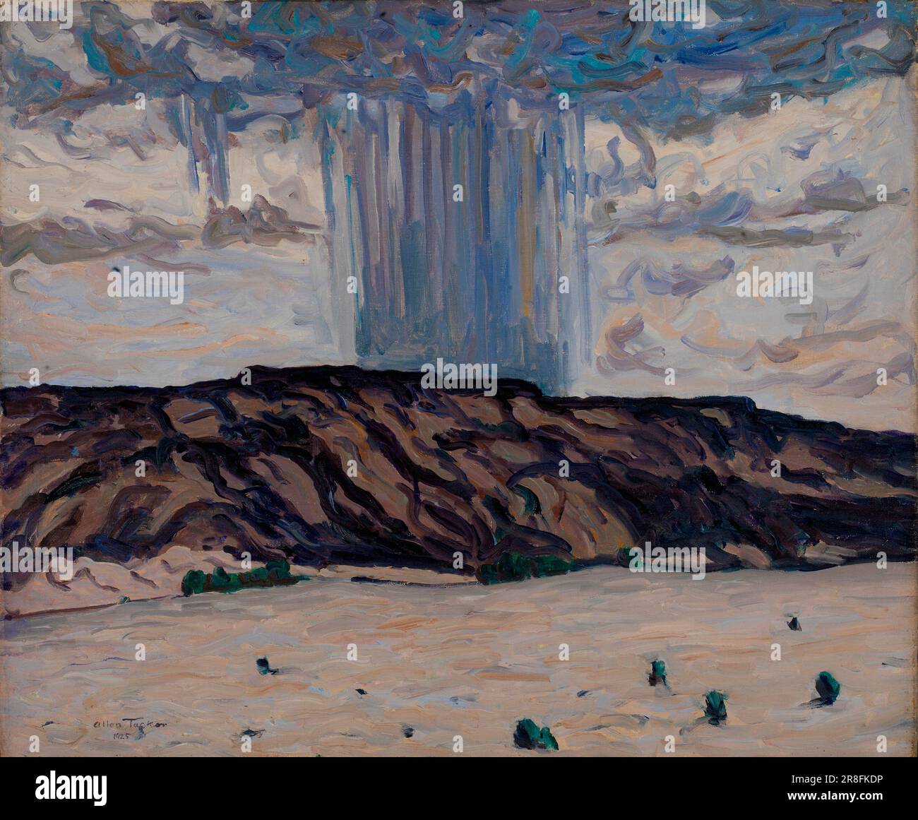 Cloudburst at Black Mesa, New Mexico 1925 by Allen Tucker, born ...