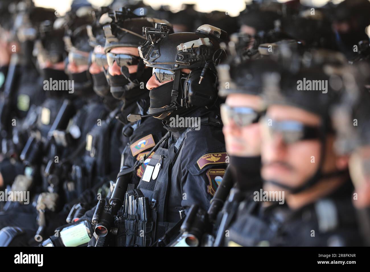 Baghdad, Iraq. 21st June, 2023. Armed members of the Iraqi Counter ...
