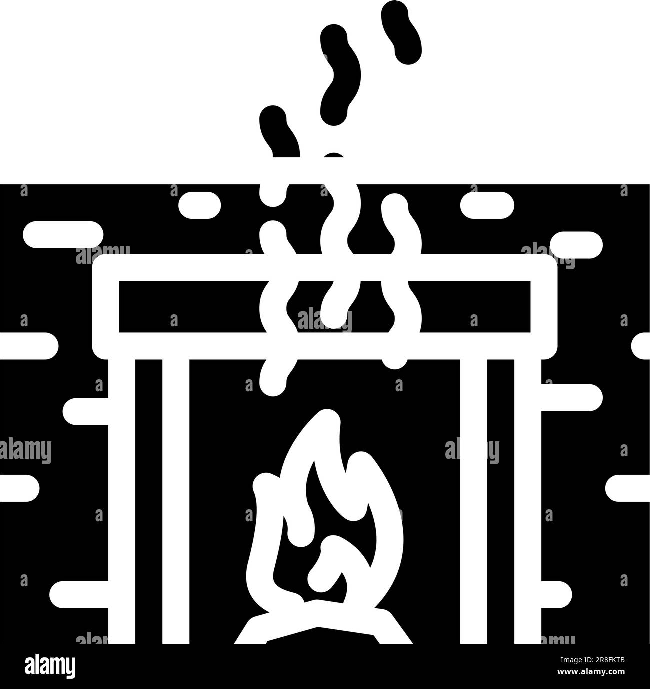 warm smell glyph icon vector illustration Stock Vector Image & Art - Alamy