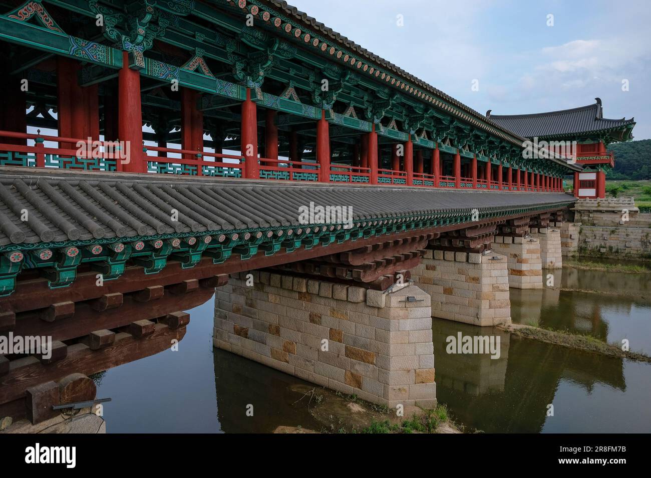 Gyeongju, South Korea - June 3, 2023: Woljeong Bridge is a covered ...