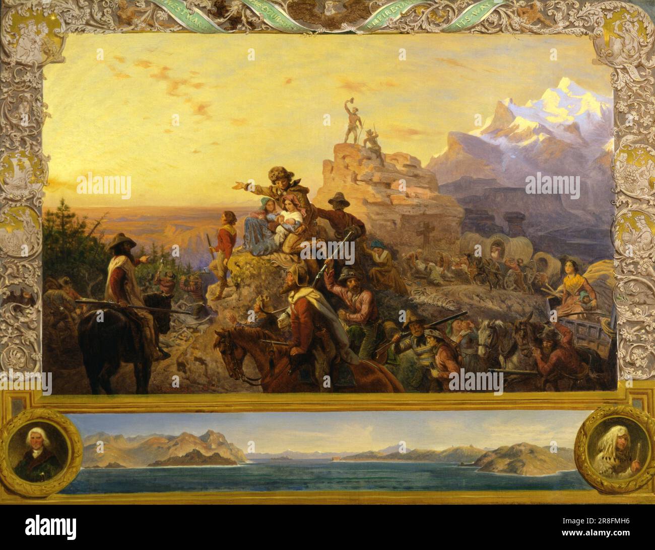 Westward the Course of Empire Takes Its Way (mural study, U.S. Capitol ...