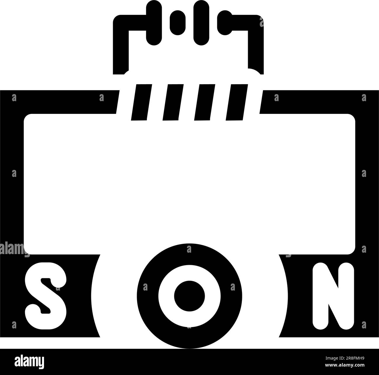 ac generator electrical engineer glyph icon vector illustration Stock ...