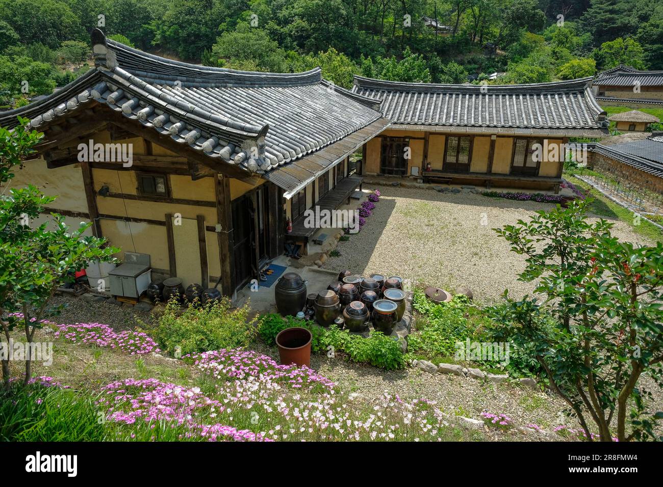 Gyeongju, South Korea - June 3, 2023: View of Yangdong Folk Village in ...