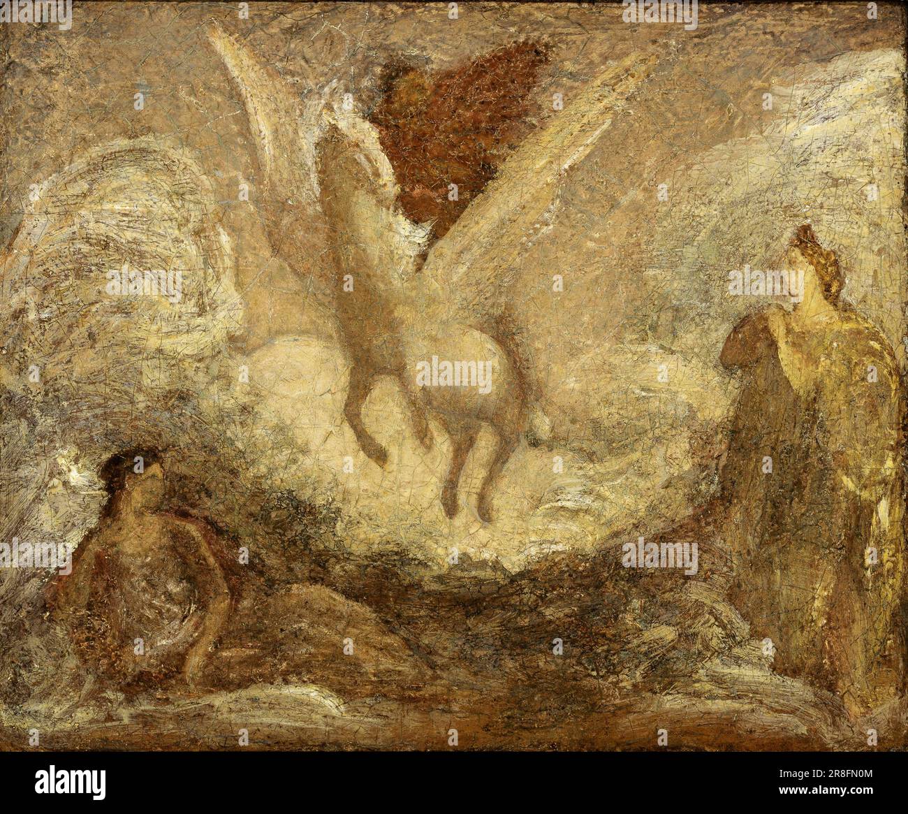 Pegasus Departing by 1901 by Albert Pinkham Ryder, born New Bedford, MA ...