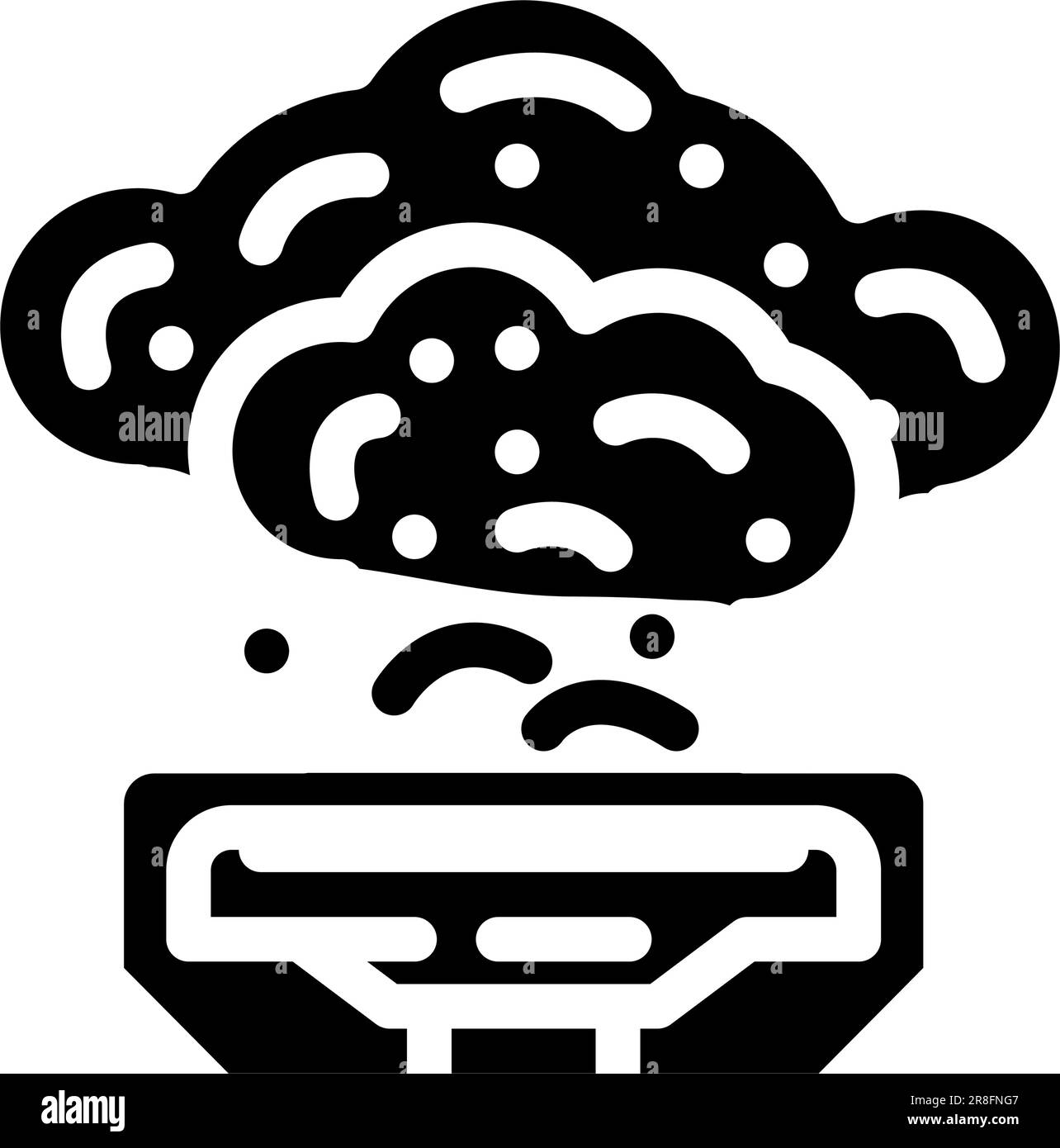 gas smell glyph icon vector illustration Stock Vector Image & Art - Alamy