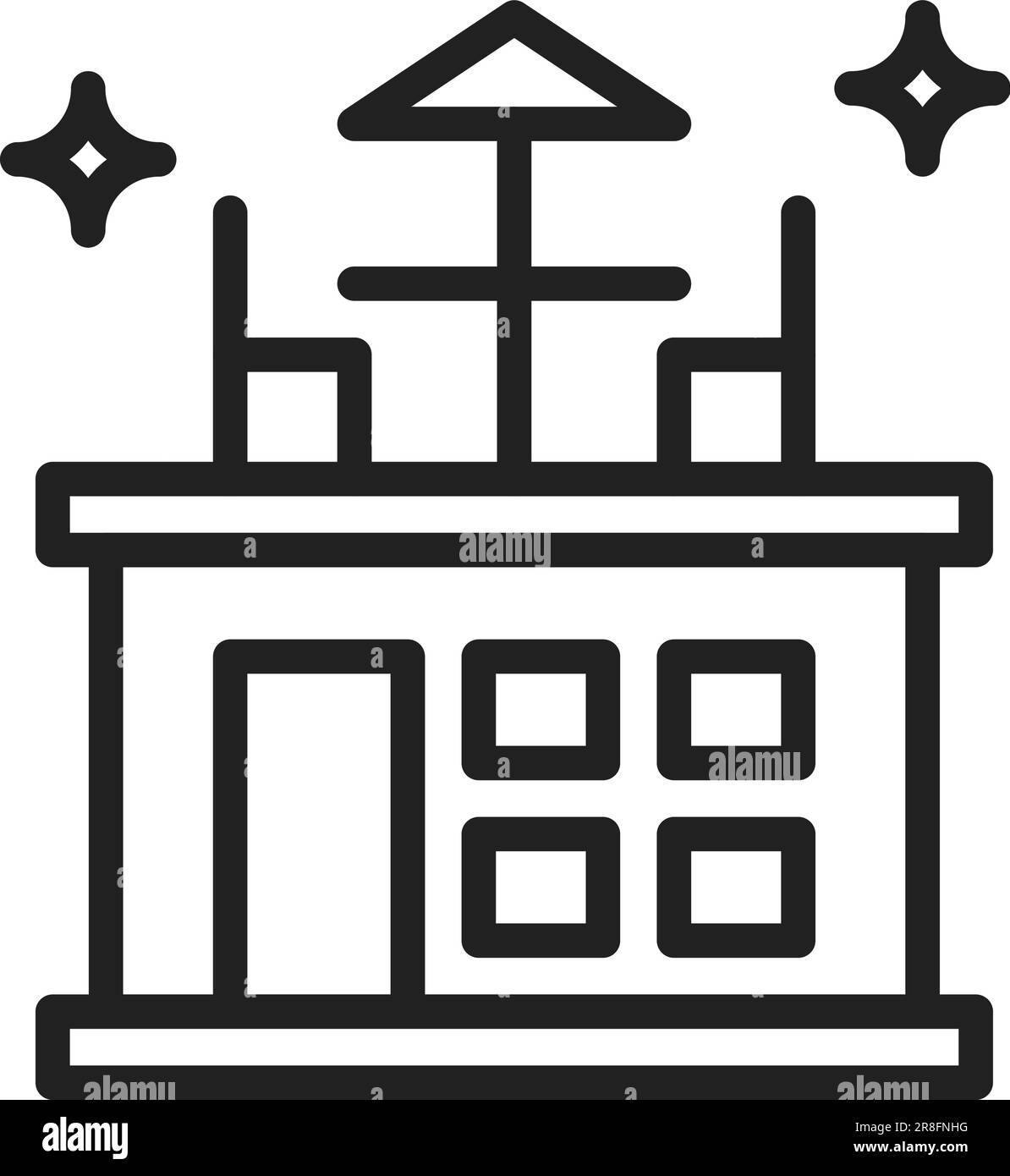 Rooftop Icon Image Stock Vector Image & Art - Alamy