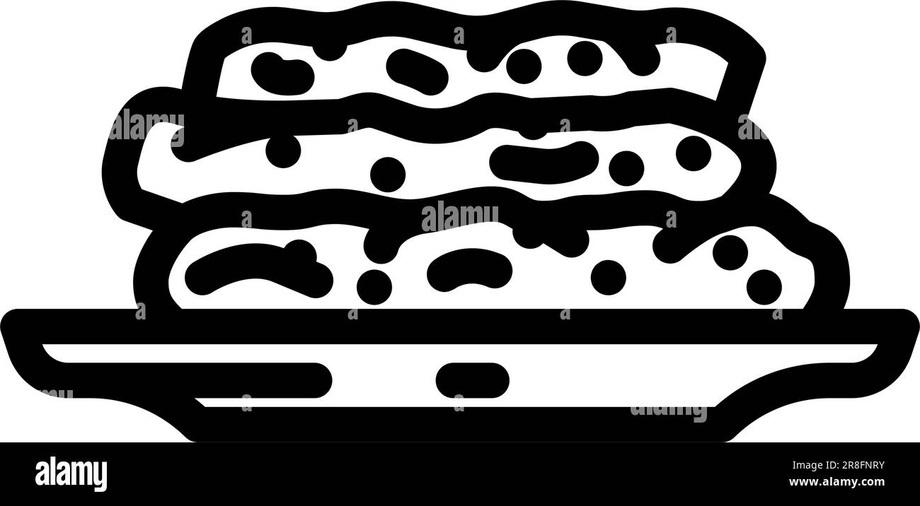 peanut butter cookies food snack line icon vector illustration Stock ...