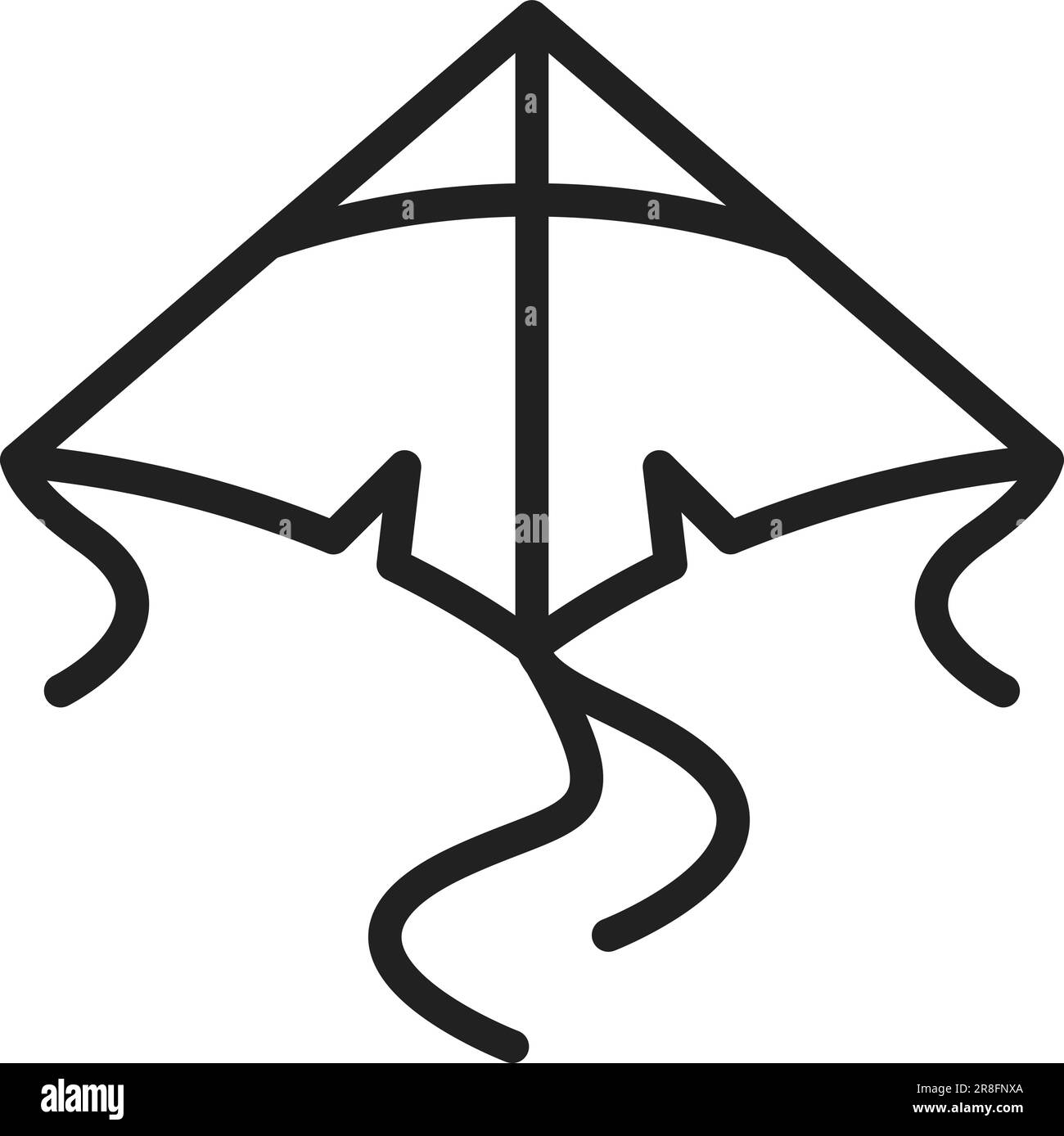 Kite illustration Black and White Stock Photos & Images - Alamy