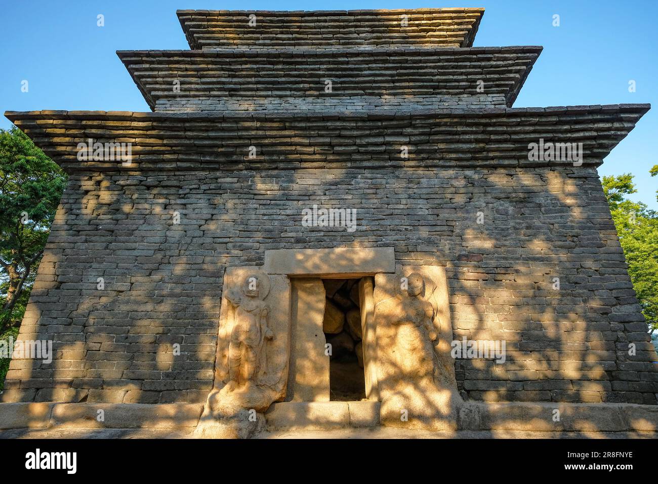 Gyeongju, South Korea - June 4, 2023: Ancient three stories stone ...