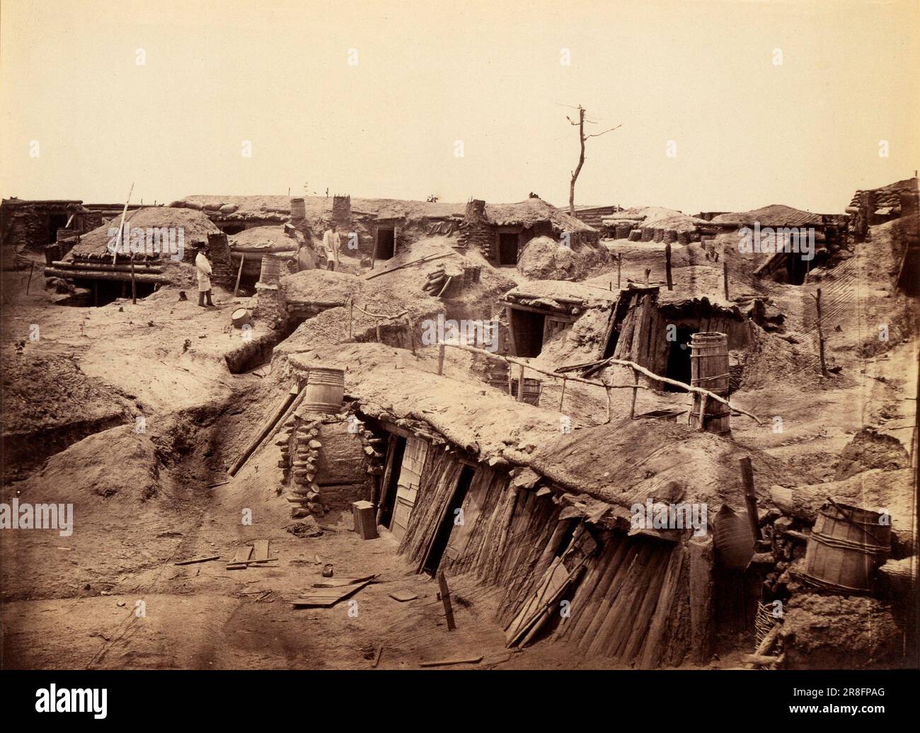 Quarters of Men in Fort Sedgwick, Known as Fort Hell 1865 by Timothy H ...