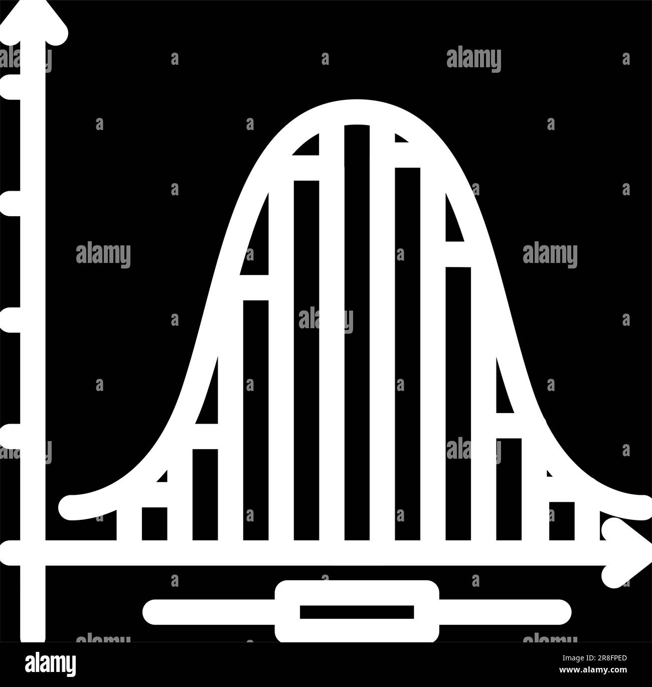 statistics math science education glyph icon vector illustration Stock ...