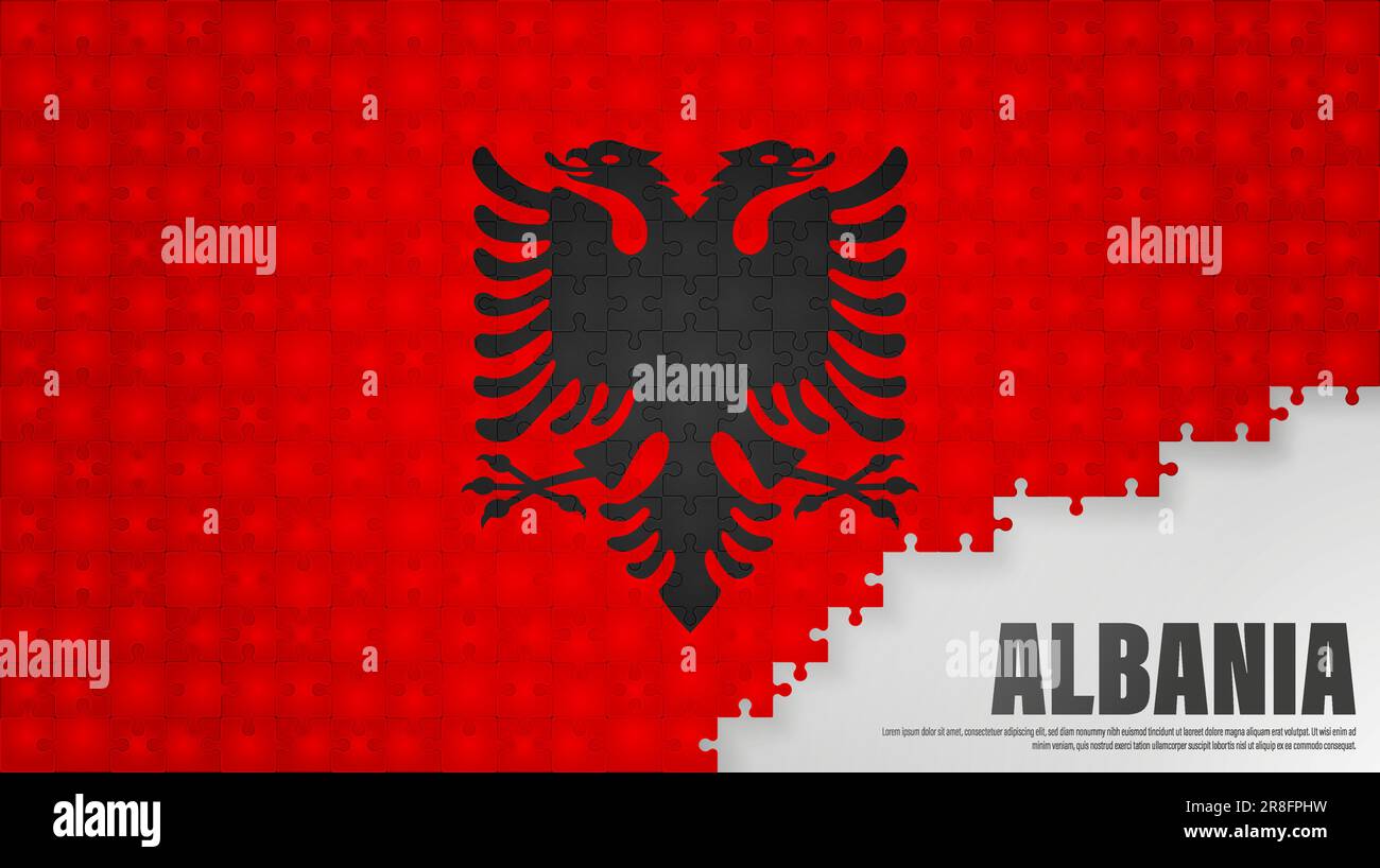 National flag albania in Stock Vector Images - Alamy