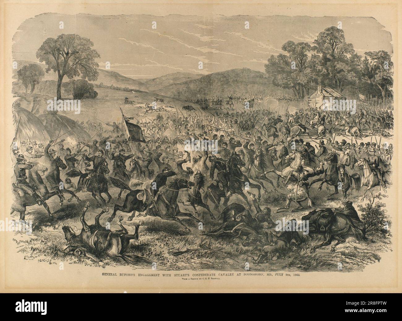 General Buford's Engagement with Stuart's Confederate Cavalry at ...