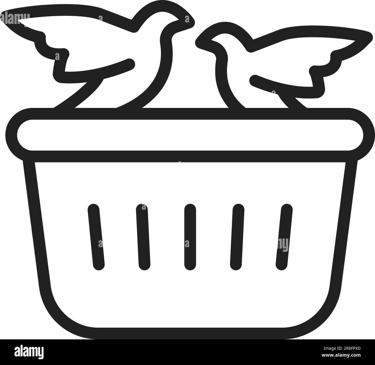 Vector birds in love Black and White Stock Photos & Images - Alamy