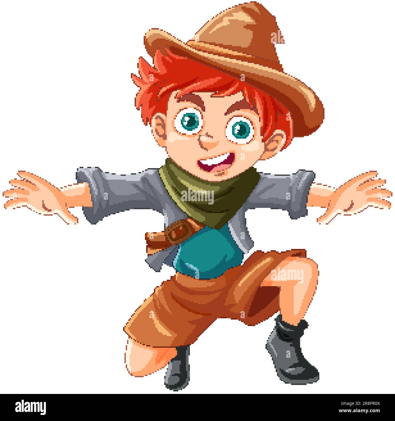 Game adventure fantasy cartoon character illustration Stock Vector ...