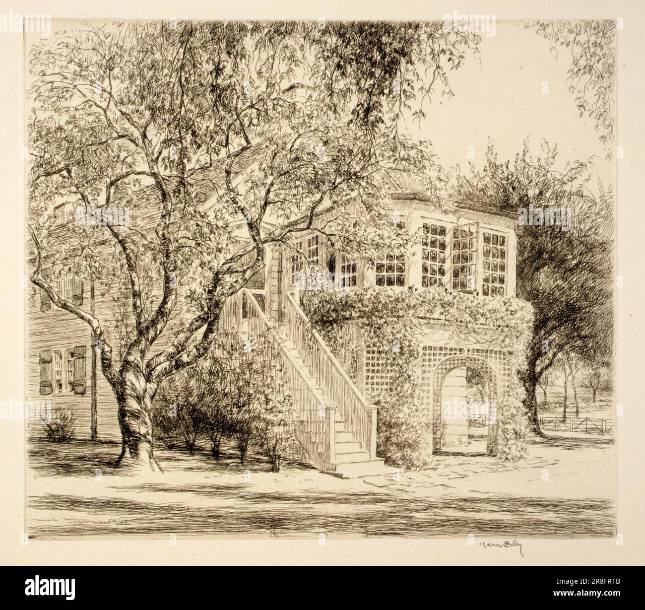 The Stairway ca. 1920-1940 by Kerr Eby, born Tokyo, Japan 1889-died ...